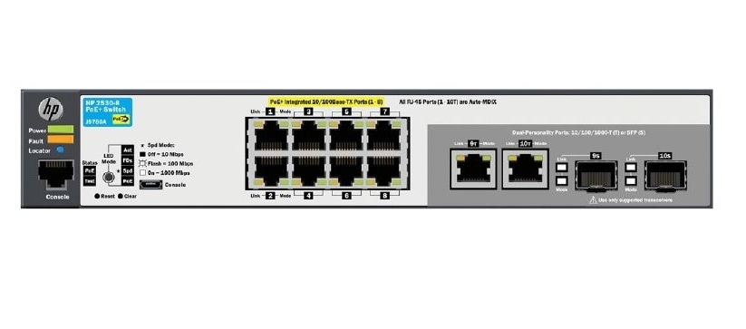Мрежов суич HP Aruba 2530 8 PoE+ Switch