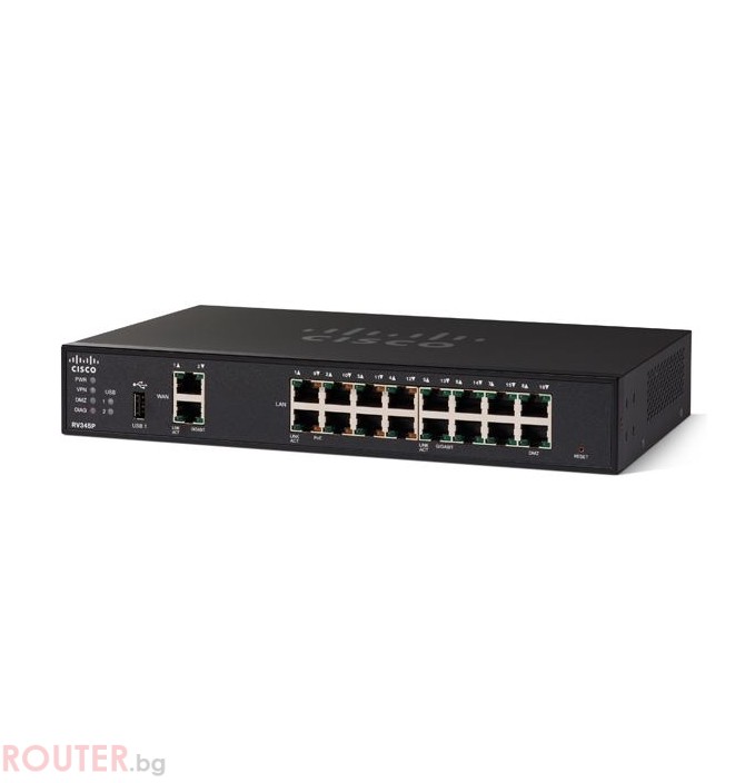 Рутер CISCO RV345P Dual WAN Gigabit VPN Router